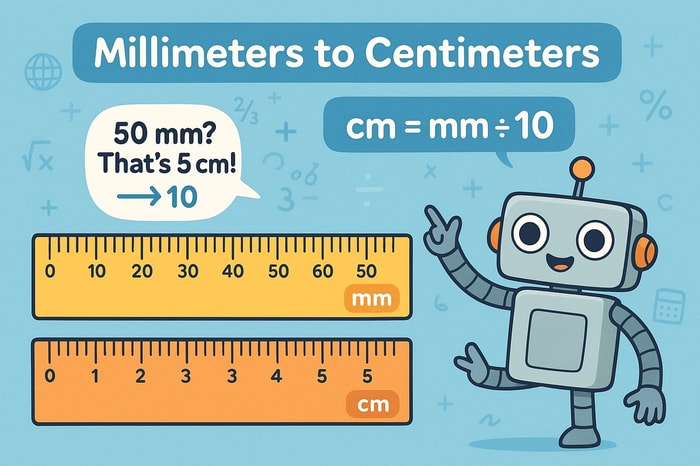 Công cụ chuyển đổi Millimet sang Centimet - JetCalculator