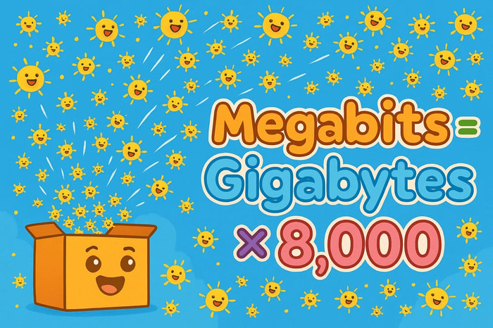 Gigabytes To Megabits Converter - JetCalculator