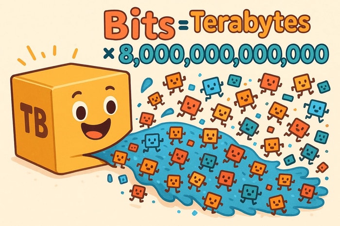 Terabytes To Bits Converter - JetCalculator