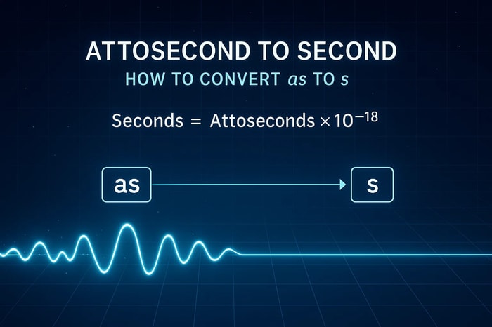 Attoseconds to Seconds Converter - JetCalculator