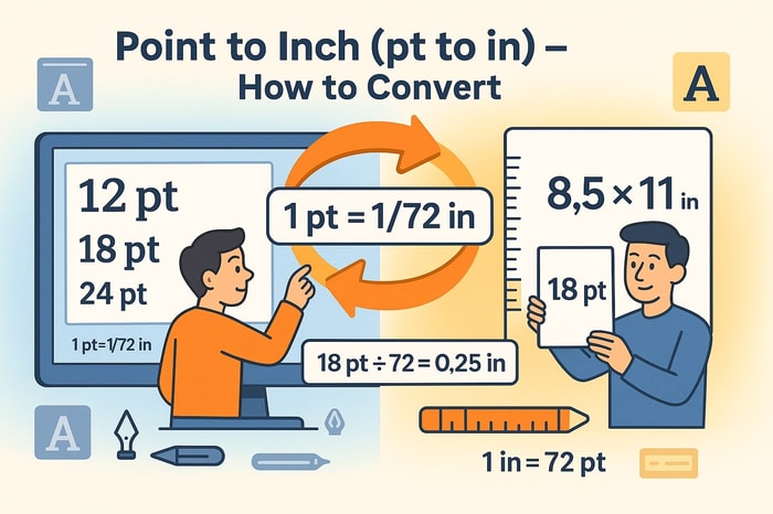 Points to Inches Converter - JetCalculator