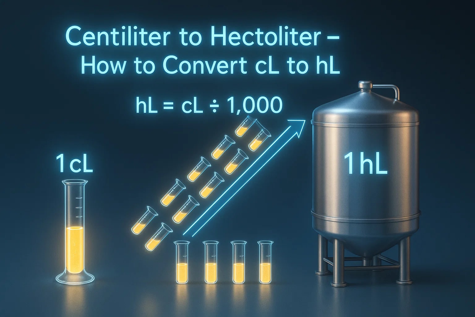 Centiliters to Hectoliters Converter - JetCalculator