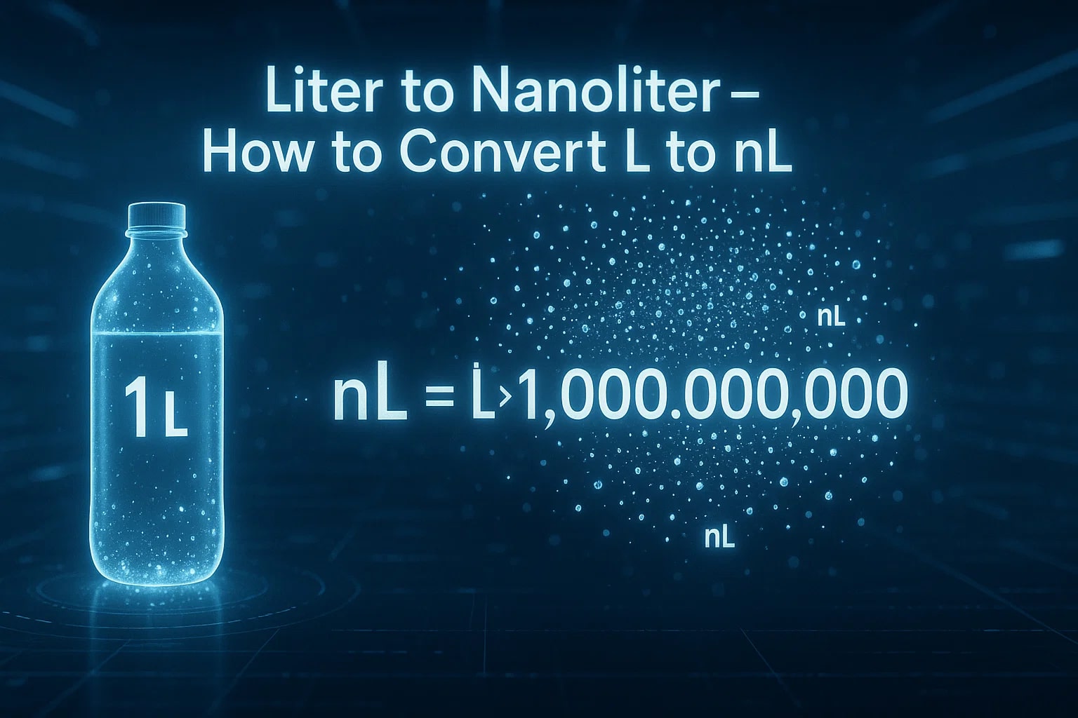 Liters to Nanoliters Converter - JetCalculator