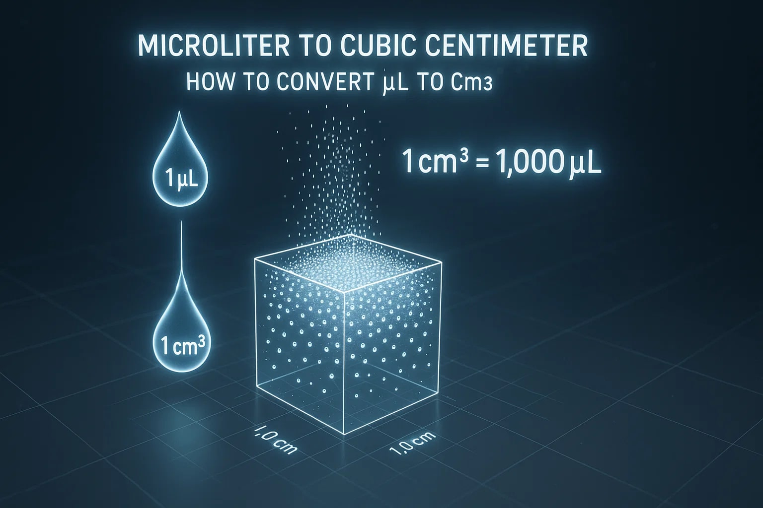 Microliters to Cubic Centimeters Converter - JetCalculator
