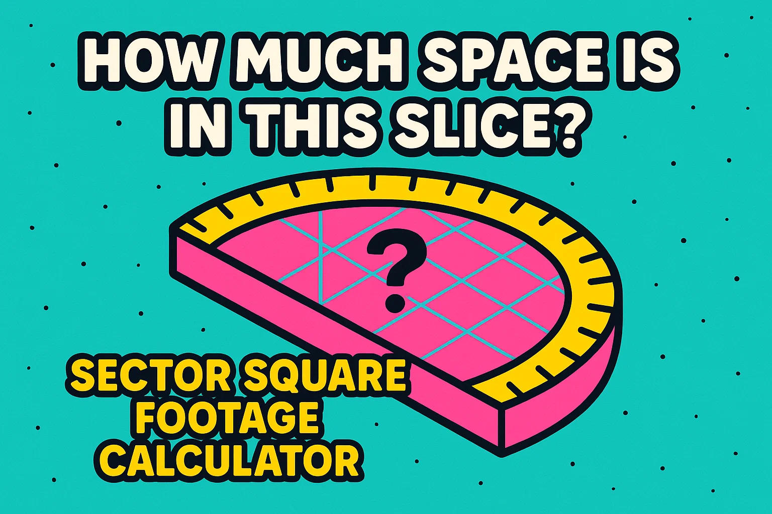 Sector Square Footage Calculator - JetCalculator