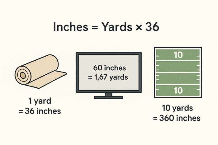 Yards to Inches Converter - JetCalculator