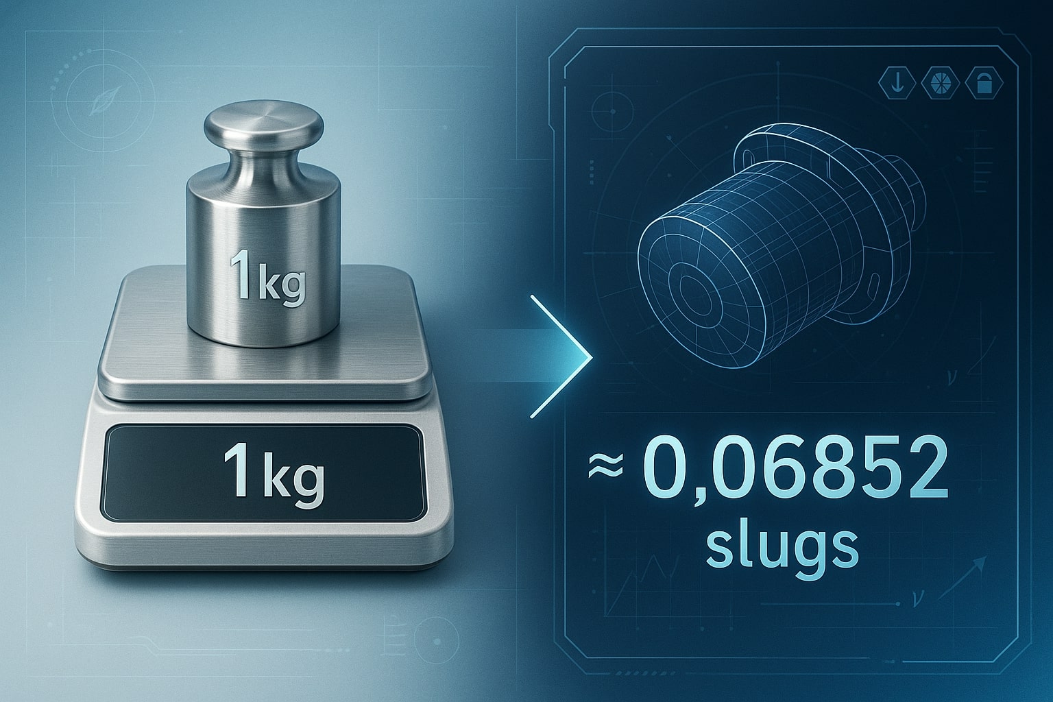 Kilograms to Slugs Converter