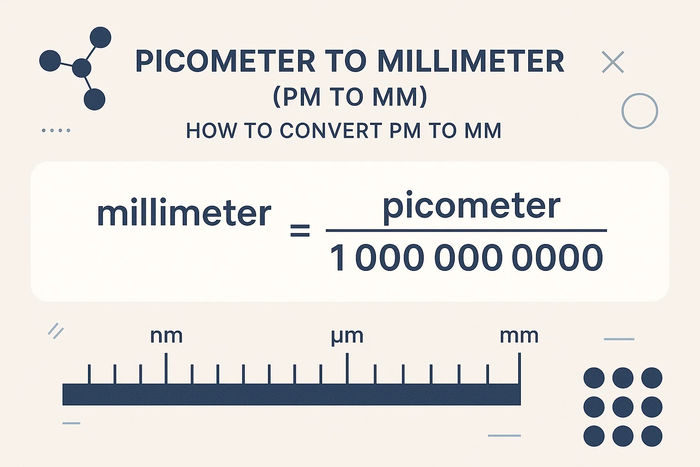 Picometers to Millimeters Converter - JetCalculator