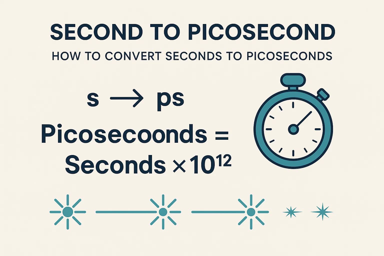 Seconds to Picoseconds Converter